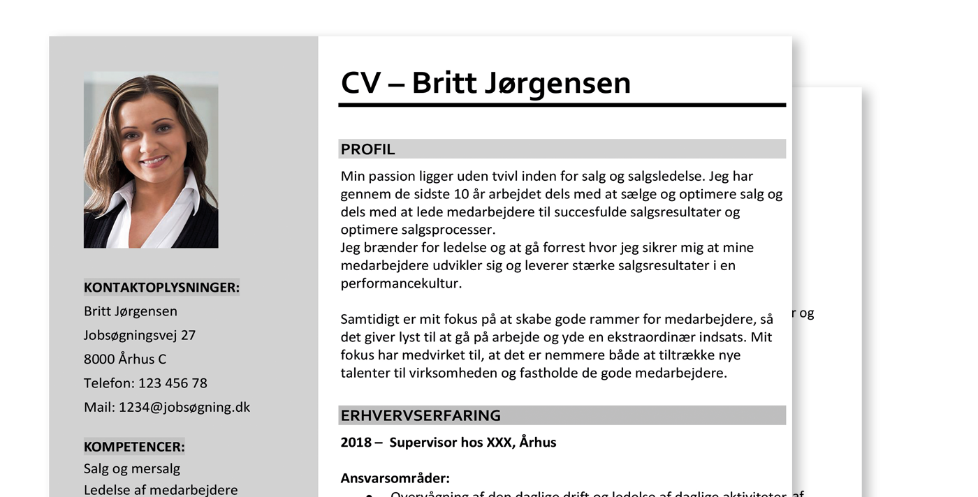 Har du brug for en skabelon?